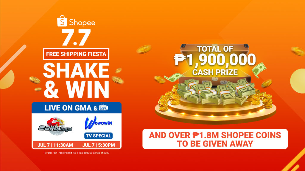 Catch the Shopee 7.7 Shake and Win TV Special on GMA’s Wowowin and Eat ...