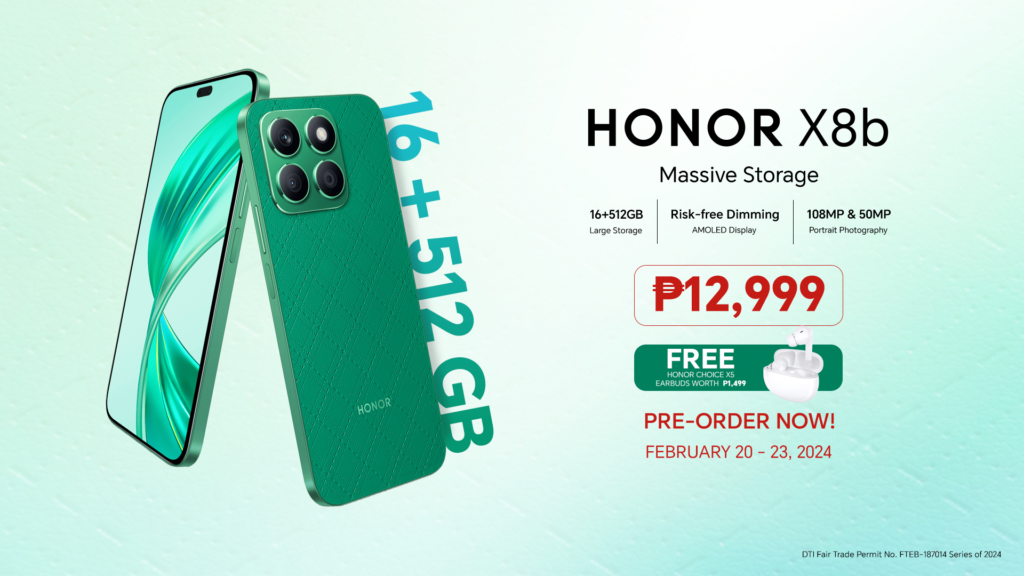 HONOR X8b with Massive Storage and Magic Capsule, launched at Php ...